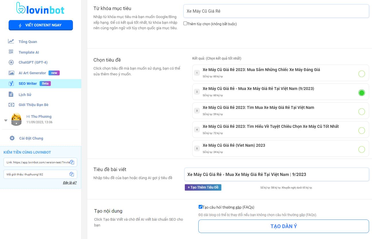 Content SEO AI » LovinBot - AI White Label
